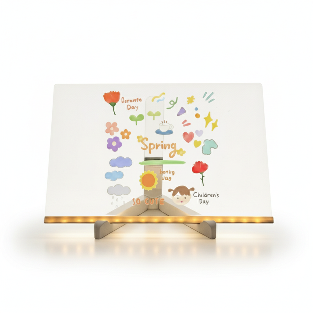 MagicMiloBoard – Creatief LED Doodle Glow Schrijfbord – 7 Kleuren Teke ...