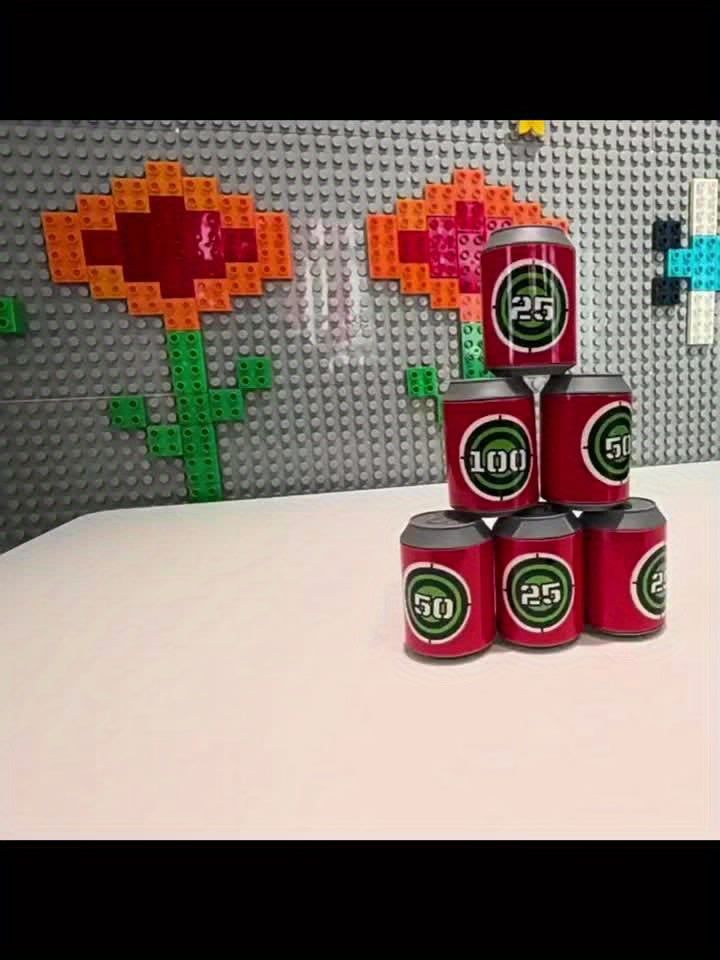 12-Piece Blue and Green Interactive Archery Game Set with Colored Ball ...